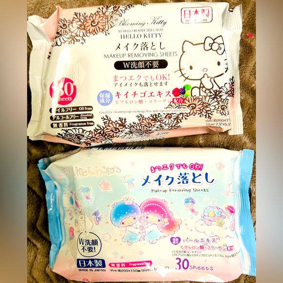 Sanrio | Other | Sanrio Hello Kitty Kawaii Makeup Removing Wipes Set Of ...